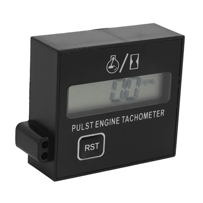 2X New Gasoline Digital Engine Tachometer Inductive Pulse Tachometer ...