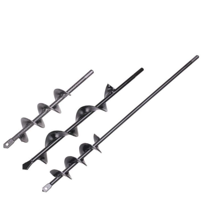 Lightweight Carbon Steel Auger Drill Bit Black Digs Hole Garden Auger ...