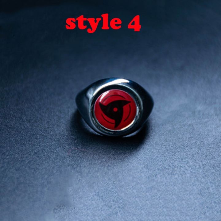 【In-demand】 Naruto Rings Akatsuki Itachi Kakashi Adjustable Metal Ring ...