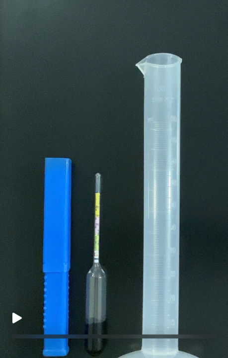 Lactometer With Musuring Cylender 100 ml for Milk Purity Test Set ...