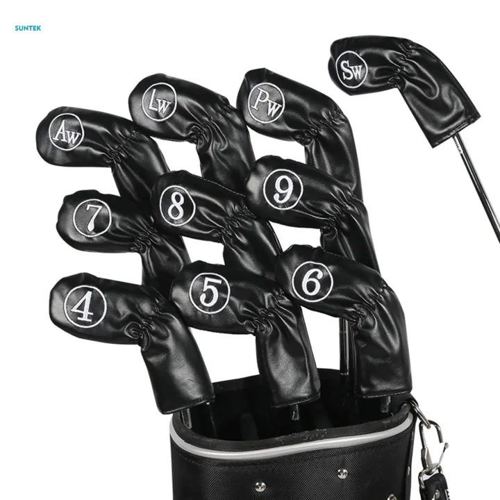 10x Golf Iron Covers Set Protector Golf Wedges Headcovers Golf Club ...