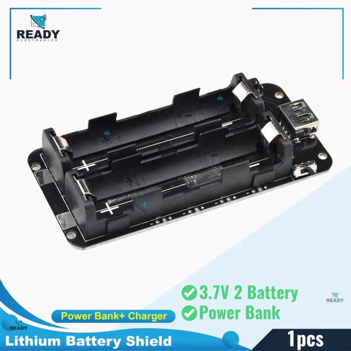 Double 18650 Lithium Battery Shield V8 5v 3a 3v 1a Power Bank Battery