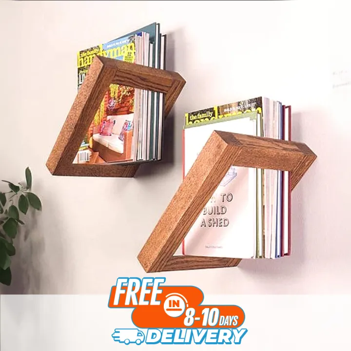 Floating Book shelf Wall Hanging Shelves Wall Hanging Book shelf for ...