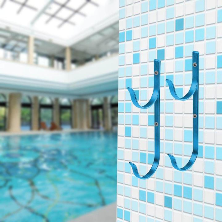 Pool Pole Hangers Pool Telescopic Poles Hooks Aluminium Holder Set for ...