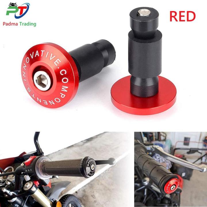 Universal Motorcycle 7/8" Handlebar Grips End Slider Cap Plug Or Gutli ...