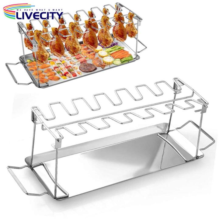 Chicken Drumstick Holder Multipurpose Stainless Steel Bbq Chicken Wing ...