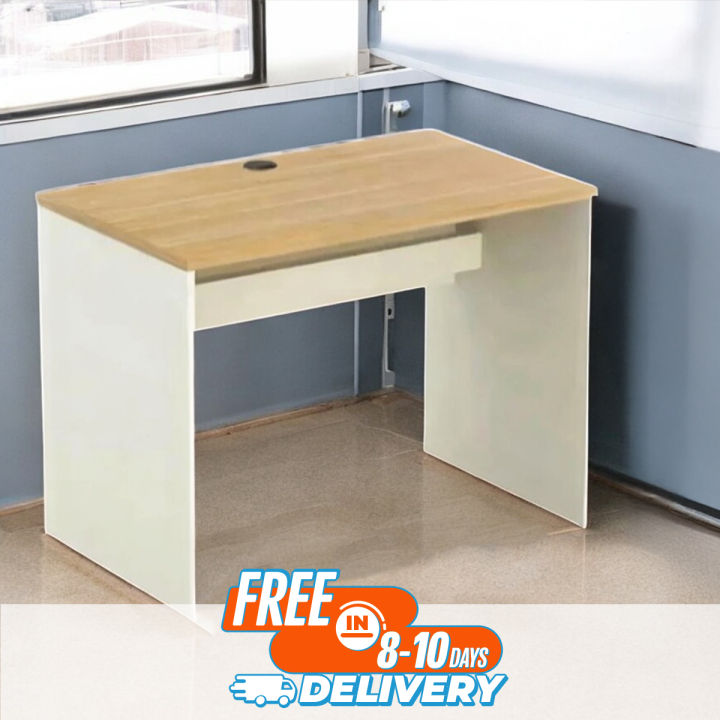 Modern Study & Computer Table With Keyboard Slider, Home Office Desk ...