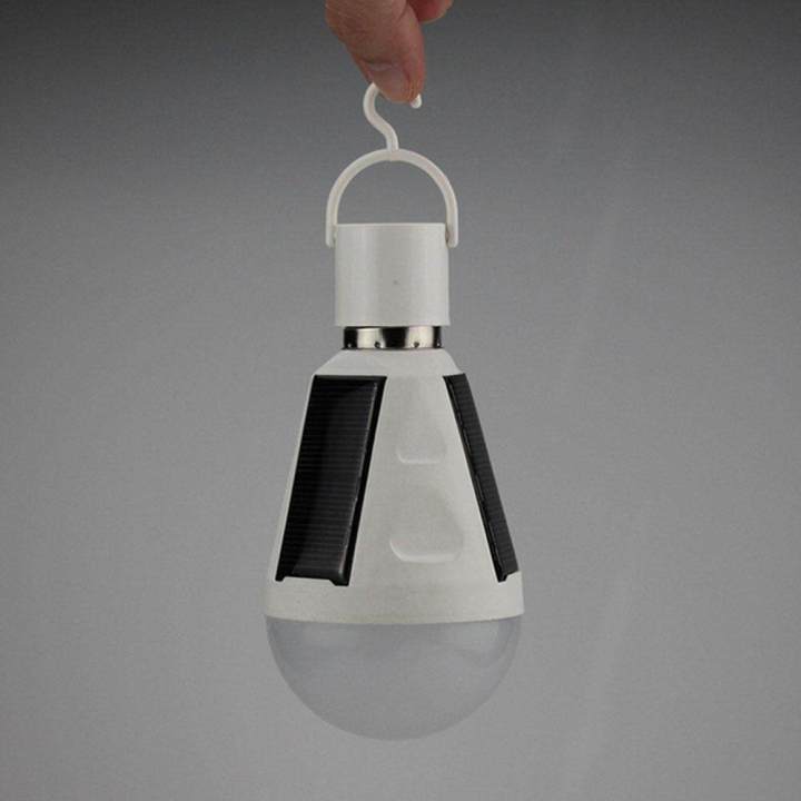 Solar Panel Powered LED Light Bulb Hanging Solar Light Portable ...