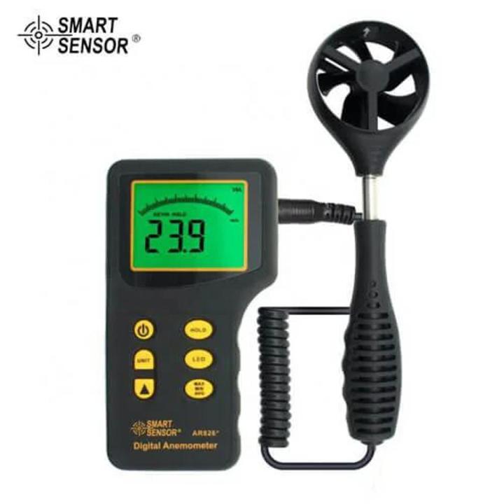 Smart Sensor Digital Anemometer AR826+ LCD Display Air Wind Speed Gauge ...