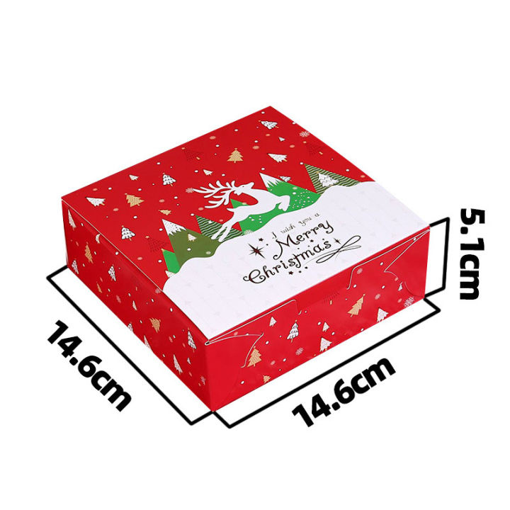 Cookies Box Birthday New Year Party Gift Merry Christmas Handmade Candy ...