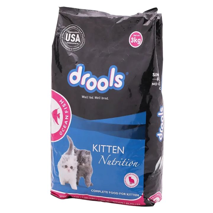 Drools Kitten Cat Food With Ocean Fish Flavor - 3kg | Daraz.com.bd