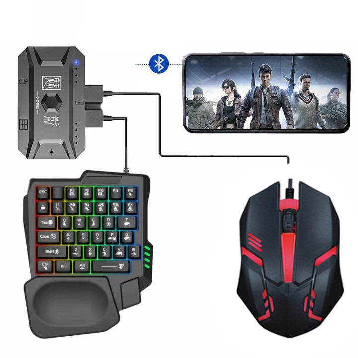 BSHOP BD combo 3 pack M1PRO Mobile Controller Gaming Keyboard Mouse Converter PUBG Mobile ...