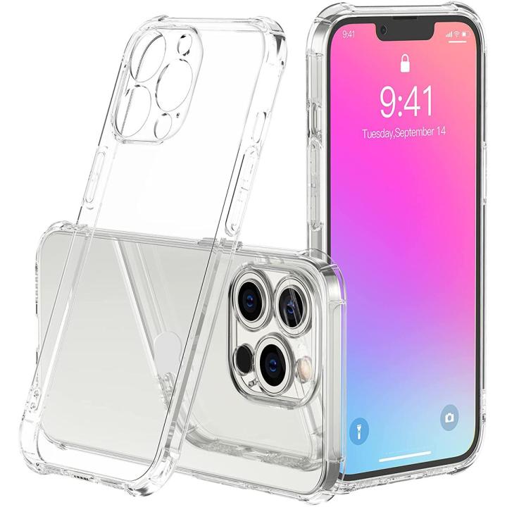 Premium Soft Back Case For For Apple iPhone 13 Pro - Transparent ...