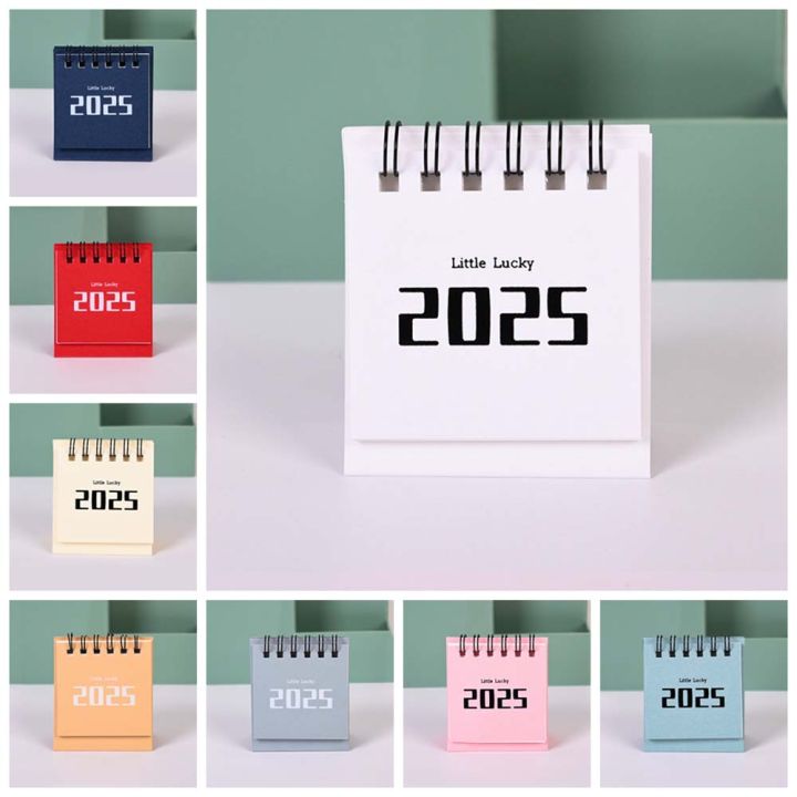 Style Coil Standing Flip Desktop Calendar Agenda Organizer Schedule ...