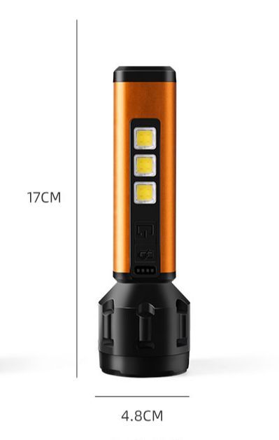 Rechargeable High Power 3W+3W Dual Modes LED Torch & Torch | Daraz.com.bd