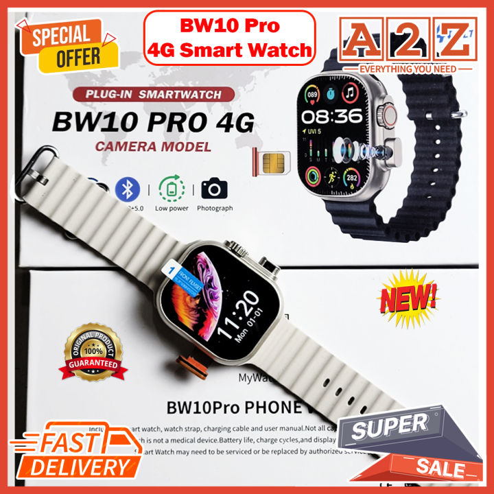2024 Sim Insert BW10-4G SIM Card Smartwatch +camera + Smart watch 4G ...