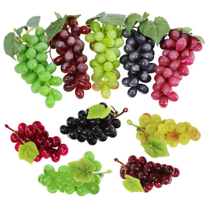 Artificial Large Bunch Grapes Decorative Plastic Fruit -1 Pcs | Daraz ...