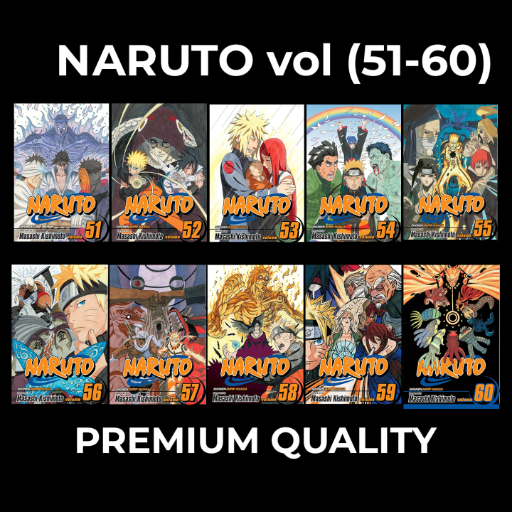 Naruto vol 51-60 Premium Quality Manga set | Daraz.com.bd