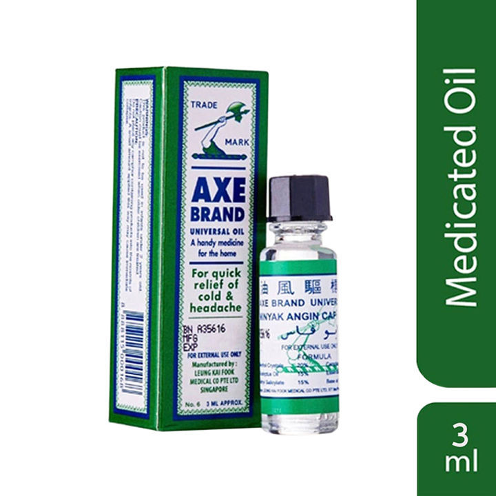Axe Brand Universal Medicated Oil Singapore 3ml | Daraz.com.bd