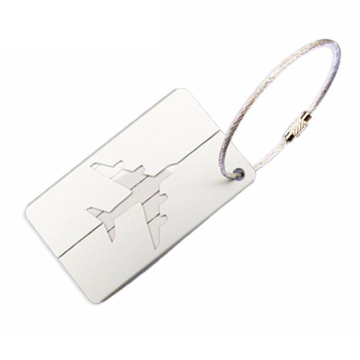 Luggage Tag Plain Aluminium Metal Travel Luggage Tags Suitcase Card ...