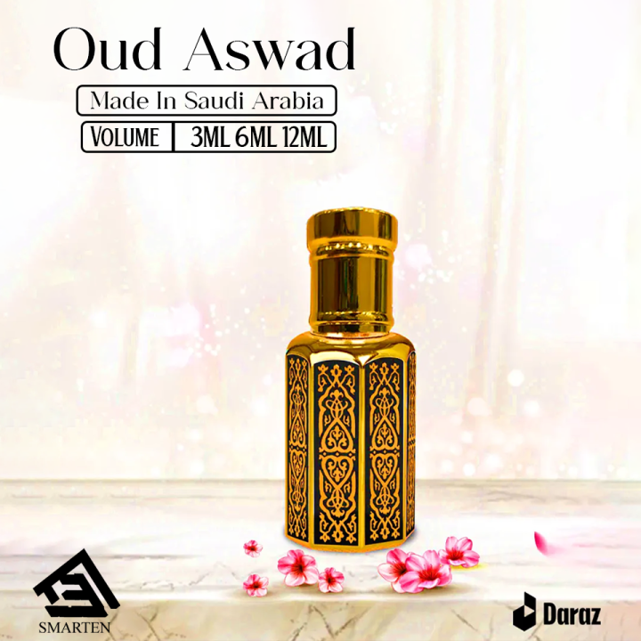 Oud Aswad-Made In Saudi Arbaia -Exclusive Premium Attar For Men-(3ml ...