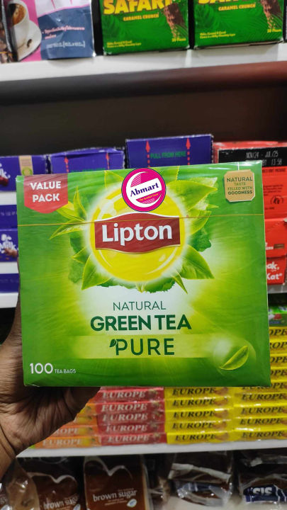 Lipton Natural Pure Green Tea 100 tea bags | Daraz.com.bd