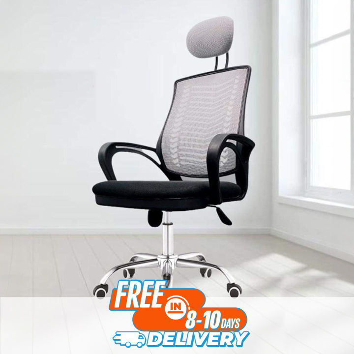 FN-07SB [V-MESH Back ASh] Smart Executive Chair With Head Rest | Daraz ...