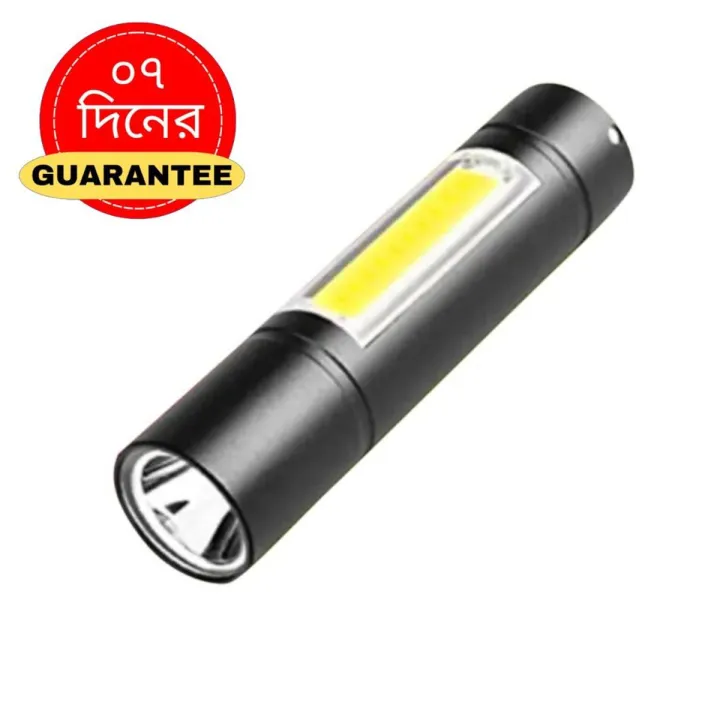 USB Rechargeable Mini COB LED Torchlight Flashlight Super Bright Torch ...