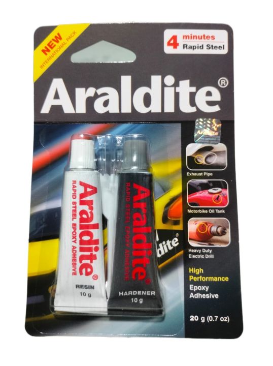 Araldite 4 Minutes Rapid Steel Epoxy Adhesive 20gm With High ...