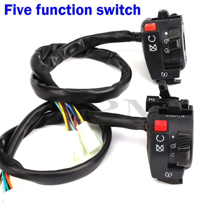3/4/5-Function Hi-Lo Electric Start Button Switch For 50-150cc Four ...