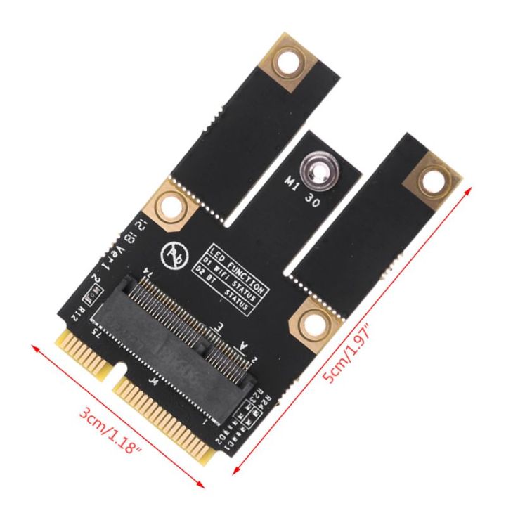 New M.2 NGFF Key A to Mini PCI-E Adapter PCI Express Wireless Wifi Card ...