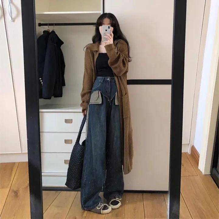 Early Autumn Winter Women's Clothing Tea Milk Series Wear a Whole Set ...