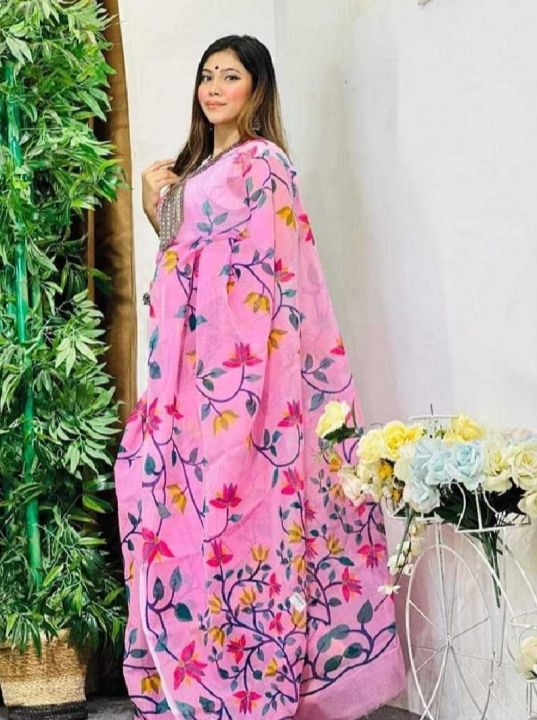 Most Popular Soft Pure Afsan Print Saree For Women.Best Stylish Saree ...