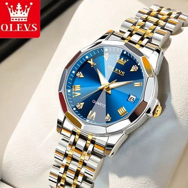 Olevs 9931 New Business Quartz Watch For Men Luxury Diamond Dial ...
