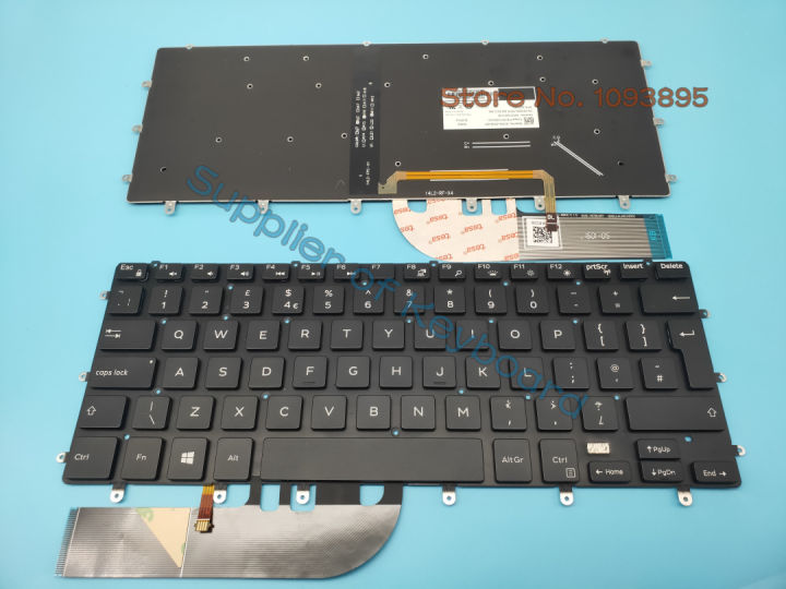 New For DELL XPS 15 7590 9550 9560 9570 Laptop UK/Azerty French ...