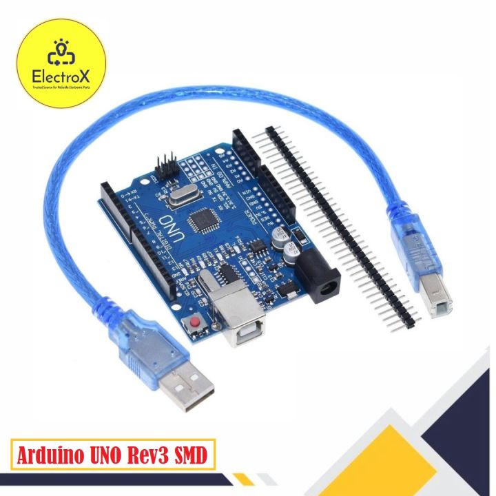 Arduino Uno R3 Smd Development Board With Usb Cable For Robotics