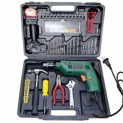 Drill machine set is 100 pc-black and green - Great Value - Upscaled ...