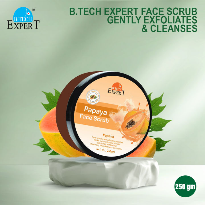 B.Tech ExperT Face Scrub, Gently Exfoliates & Cleanses, For All Skin ...