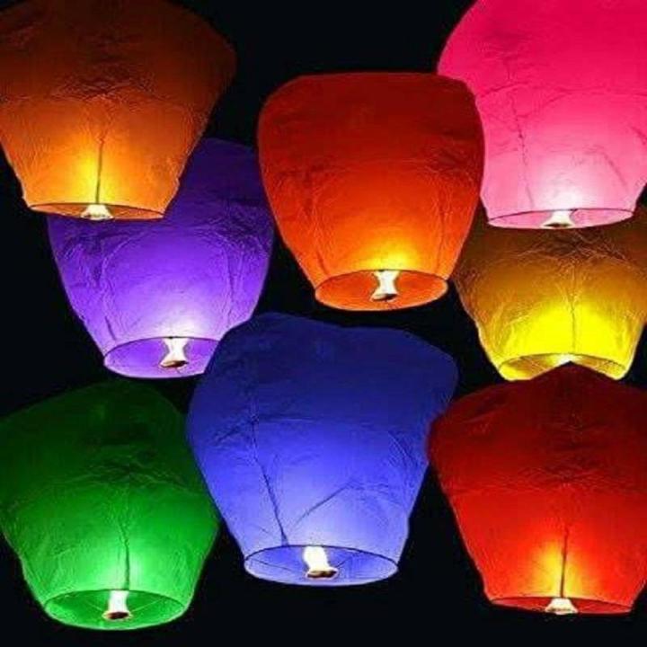 Exclusive Fanush Sky Lantern - 10Pieces | Daraz.com.bd