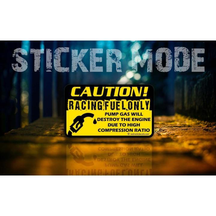 Sticker For Bike | Racing Fuel Only | Best Quality Sticker For Bike ...