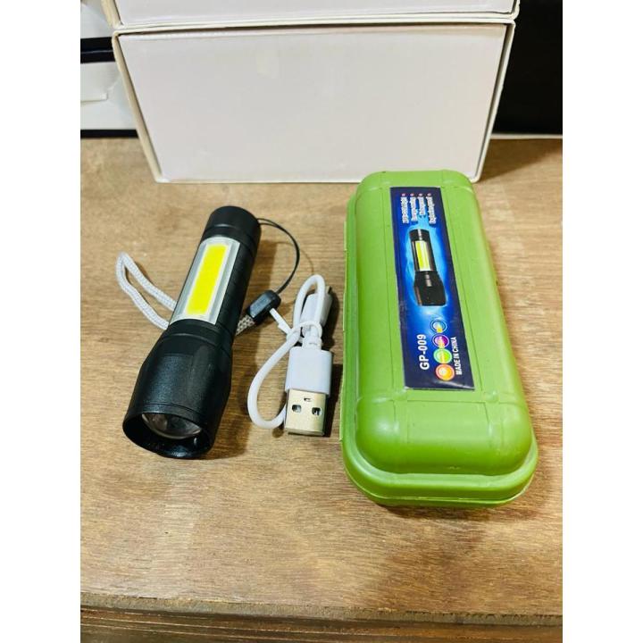 HAND Geepas GP-009 Rechargeable Portable LED Flashlight (Zoom) | Daraz ...