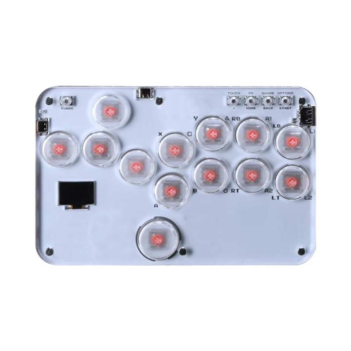 13-Button Arcade Stick Controller Leverless Controller RGB Fight Stick ...