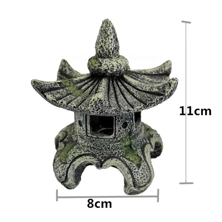 【Lejia】Style Fish Tank Aquarium Ancient Lighthouse Statue for Fish Tank ...
