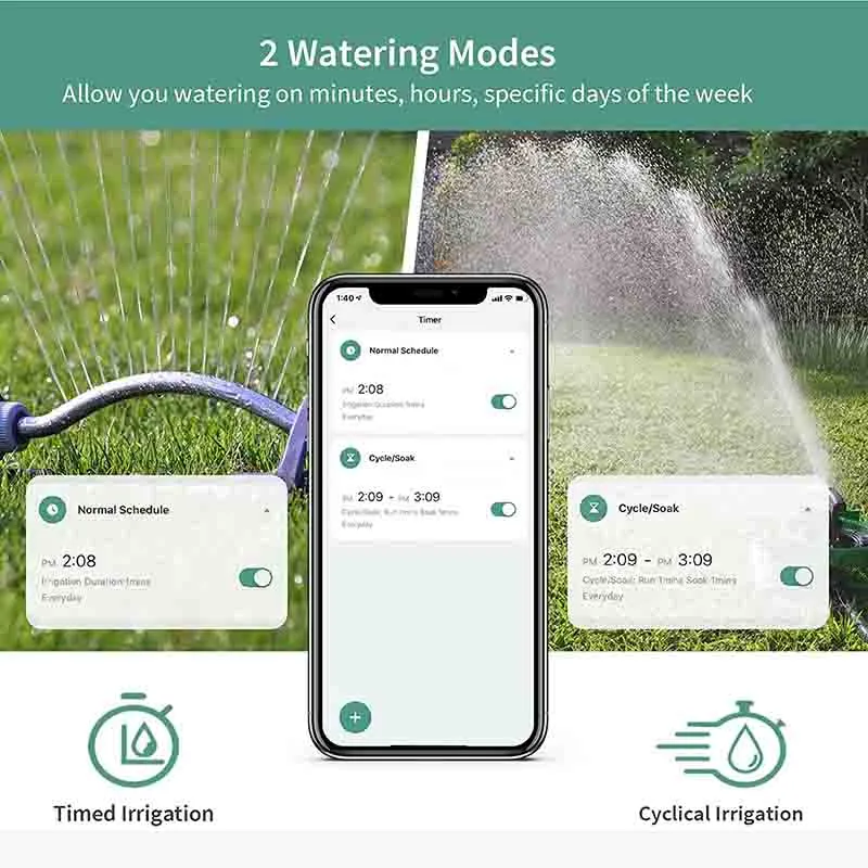 Remote Controlled via Smartphone Water Timer Bluetooth and Wifi Garden ...