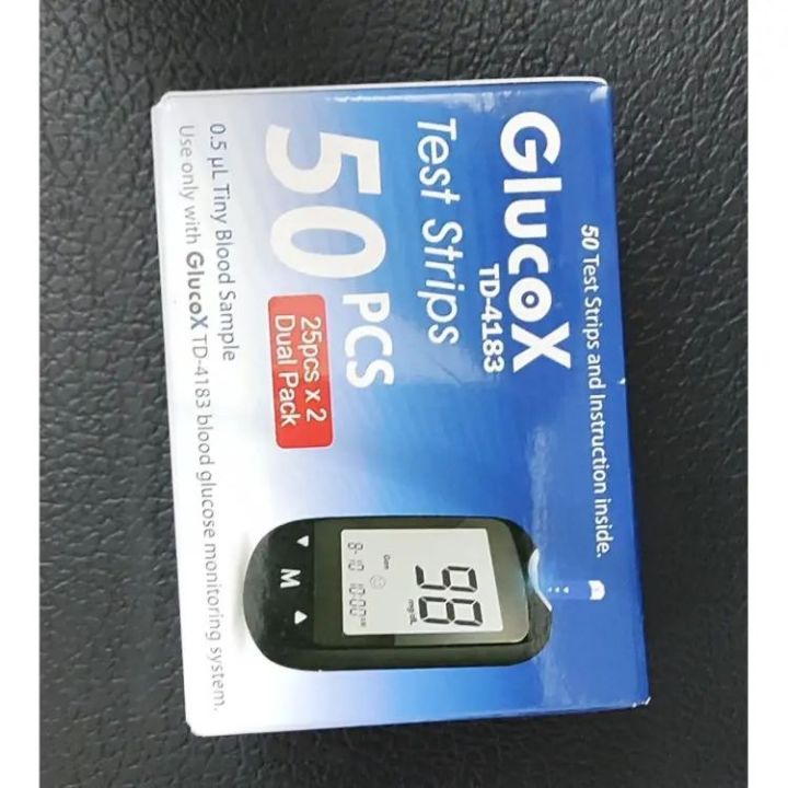 GLUCO X TEST STRIP 50 (25*2) PCS | Daraz.com.bd