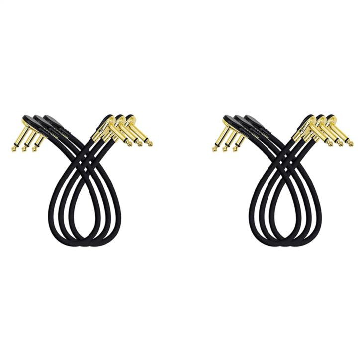 Guitar Patch Cable Effect Pedal Patch Cords 1/4-Inch Right Angle Low ...