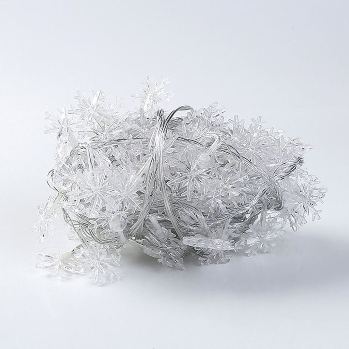 Waterproof LED Snowflake Shape String Light Christmas Wedding Fairy ...