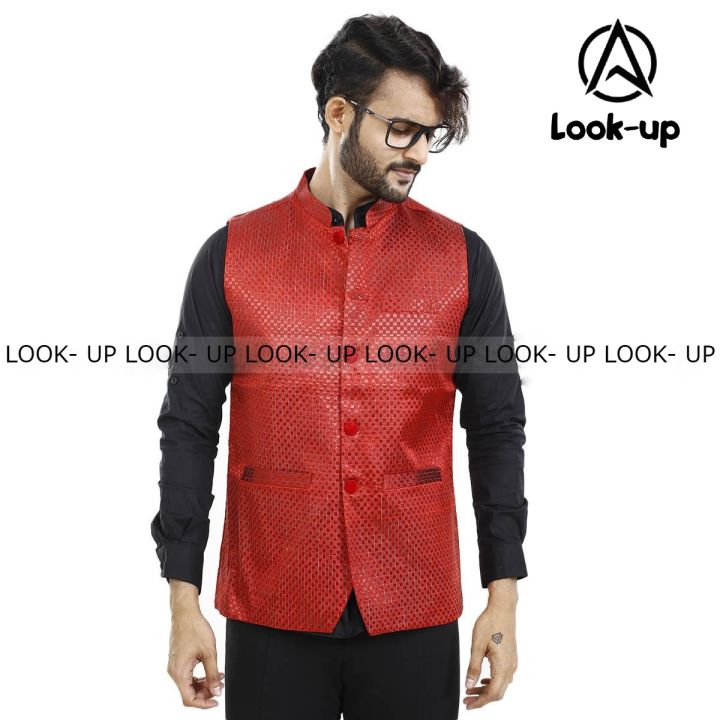 Black Weading Wear.,Waistcoat ,Koti ,Vests For men | Daraz.com.bd