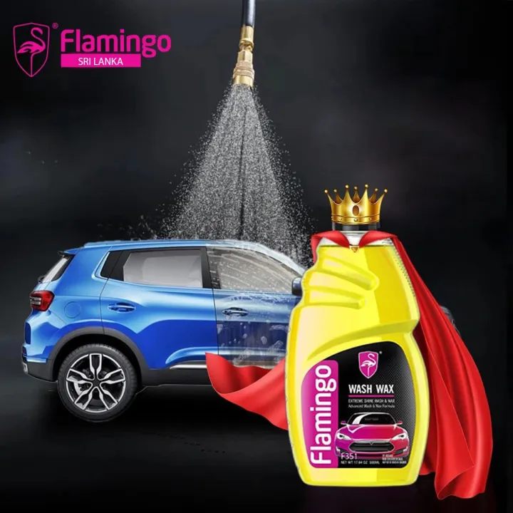 Flamingo Car Wash Wax Shampoo 500ml | Daraz.com.bd