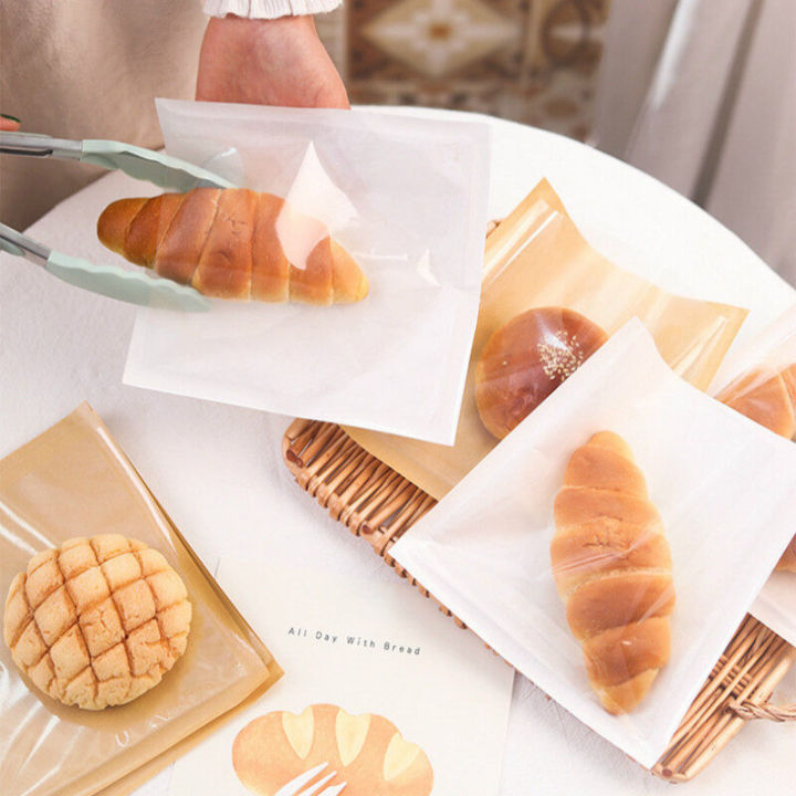 RHS Online 100PCS Translucent Packaging Bag Open Window Baking Paper ...